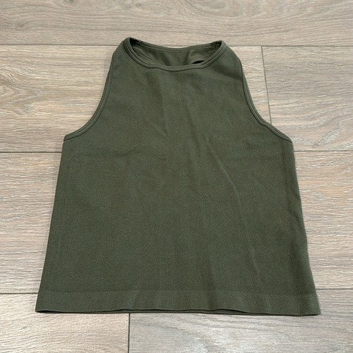 INTIMATELY FREE PEOPLE Green Hayley Racerback Brami Ribbed Tank Top ...