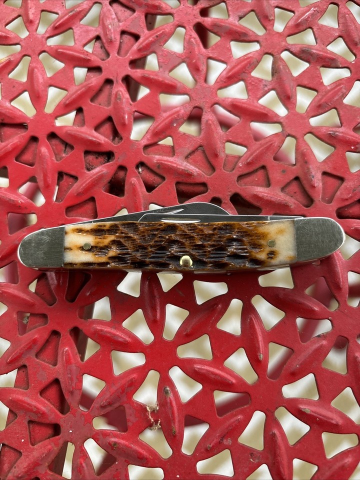 CASE XX 6347 SS Amber Bone Stockman Knife | eBay