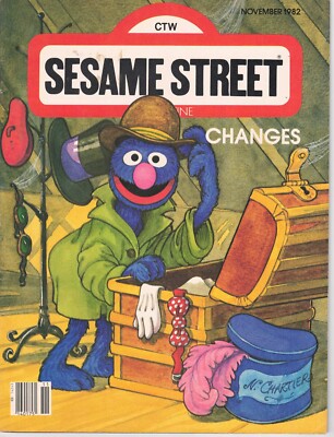 SESAME STREET MAGAZINE Grover Changes November 1982 Vintage CTW ...