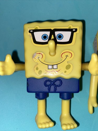 SpongeBob SquarePants PVC Birthday Cake Topper Figure Toy Glasses 2 ...