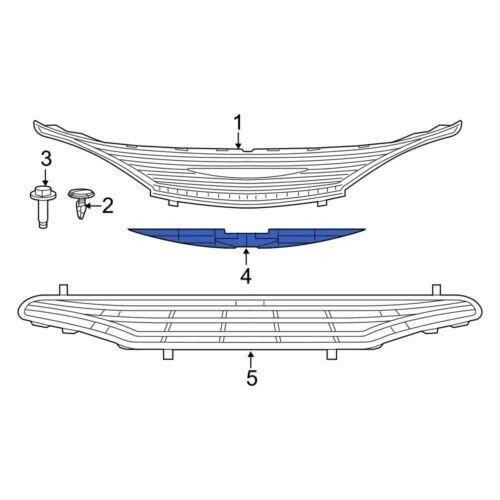 2020-2023 Chrysler Pacifica/Voyager 68465305AA Front Grille Emblem OEM ...