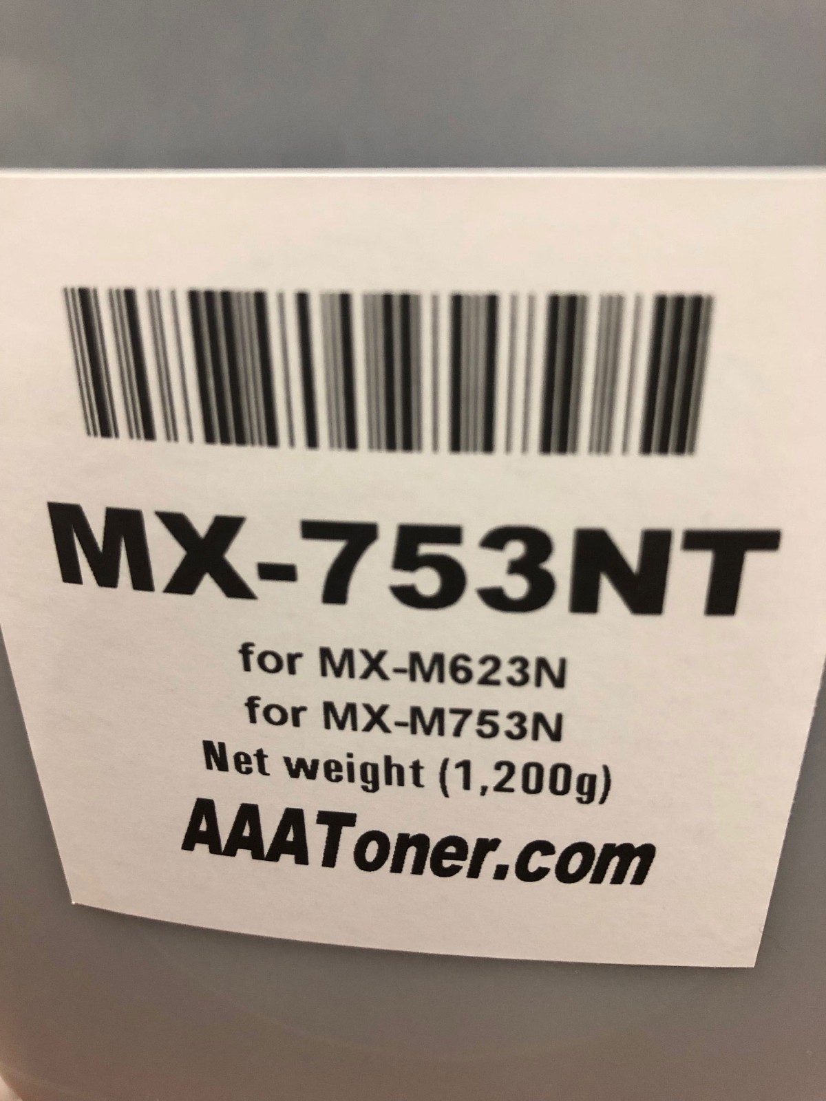 (1,200g) MX-753NT Toner Refill for Sharp MX-M623N, MX-M753N (Refill ...