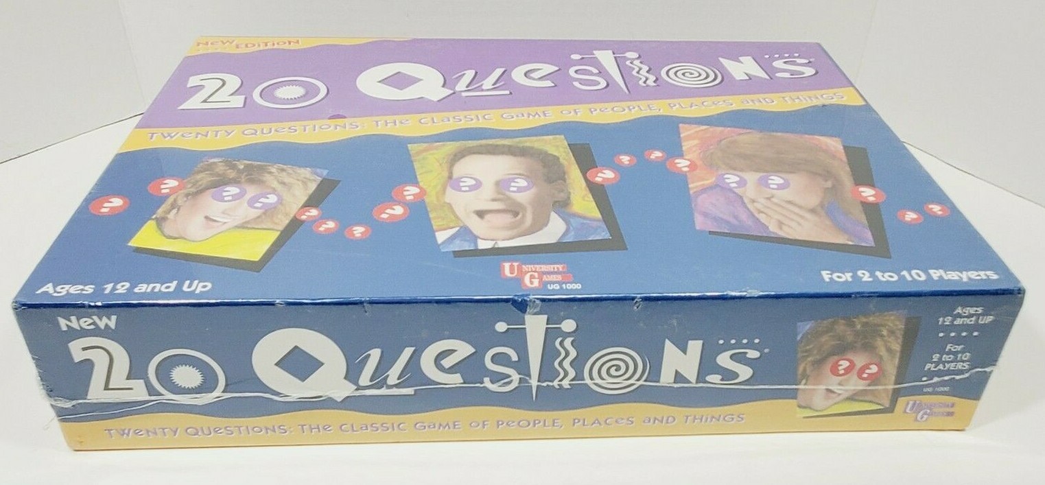 NEW 1987 Vintage 20 QUESTIONS Board Game by University Games SEALED | eBay