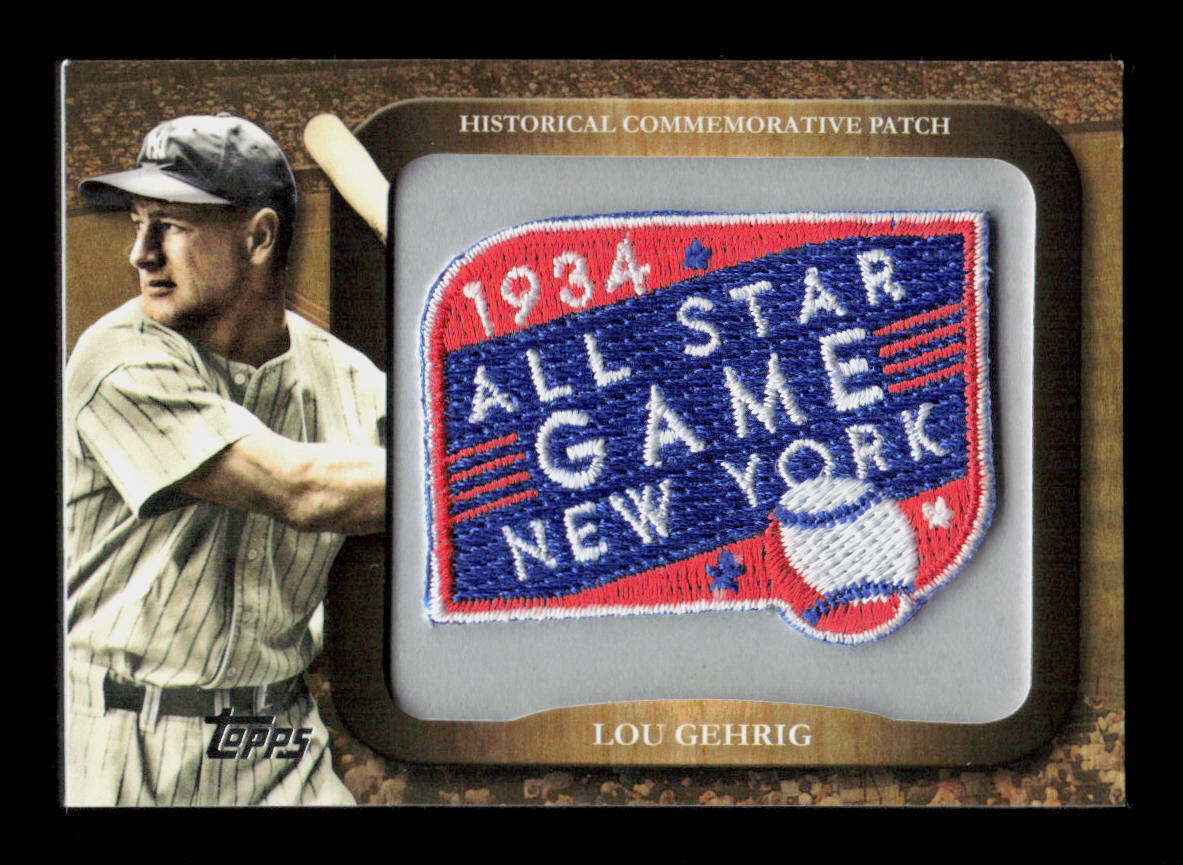 2009 Topps #LPR-61 Lou Gehrig Commemorative Patch | eBay