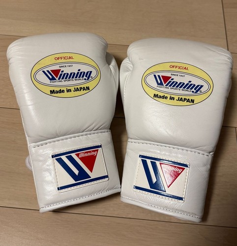 Winning Boxing Gloves 8oz White Lace-Up Japan | eBay