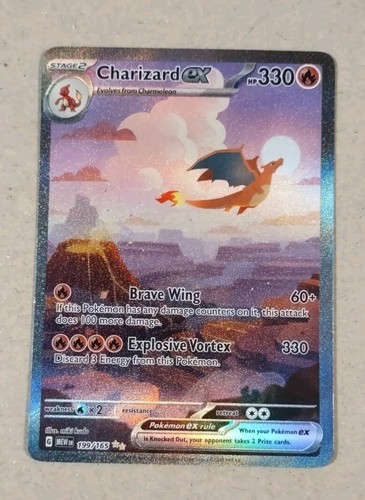Pokémon TCG Charizard EX Scarlet & Violet 151 Card 199/165 SIR Nm/Mint ...