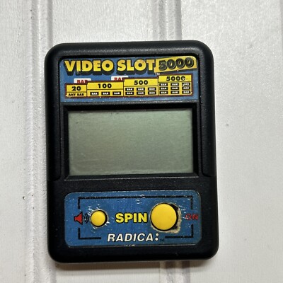 Vintage Radica Video Slot 5000 Handheld Electronic Game -Requires 1 AAA ...