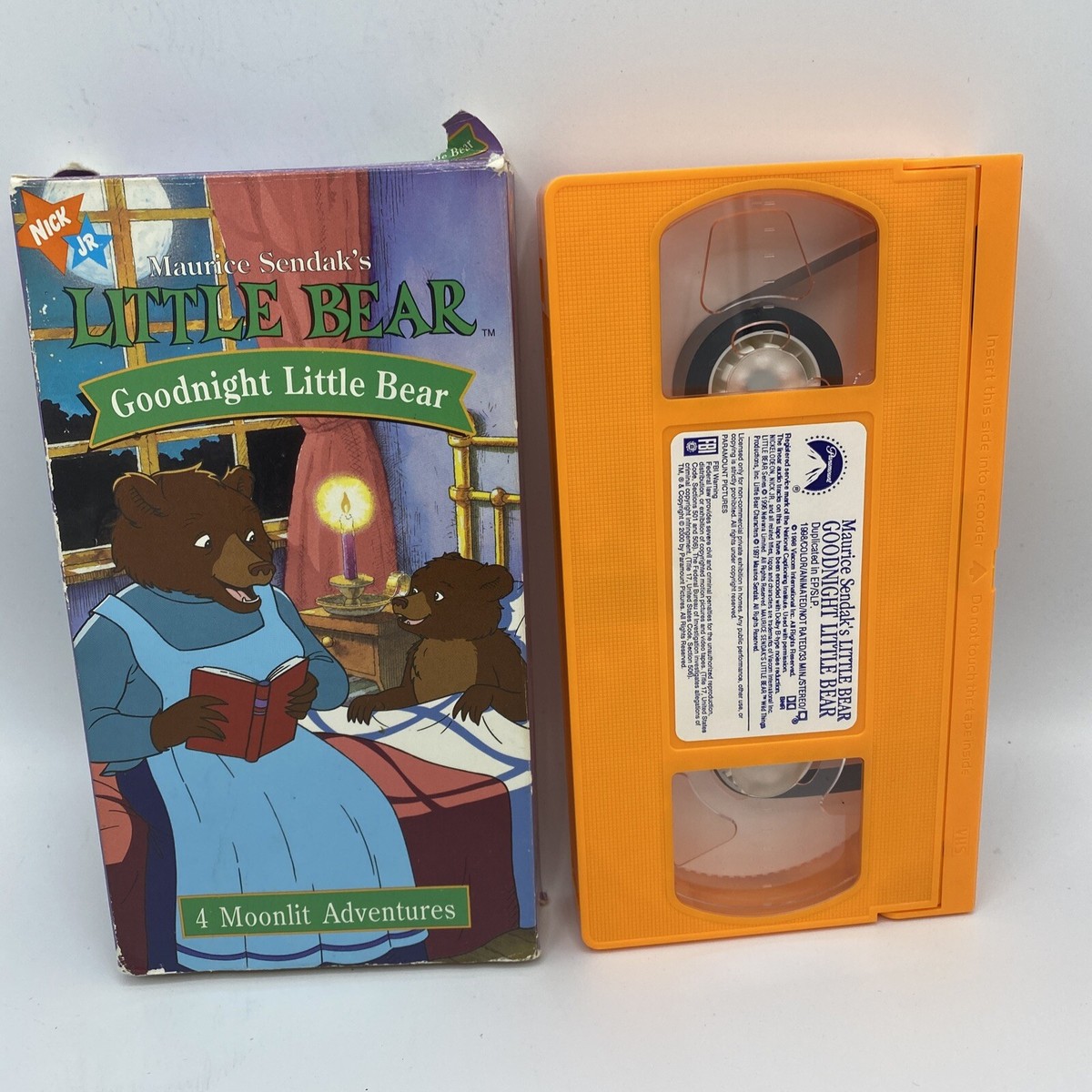 Little Bear Goodnight Little Bear Vhs LOT OF (3) 1998 Nick Jr Little