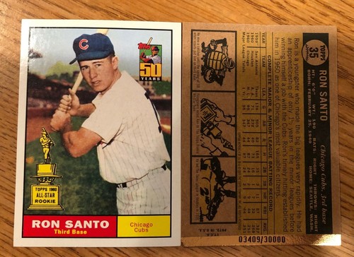 1961 Topps - #35 Ron Santo (RC) for sale online | eBay