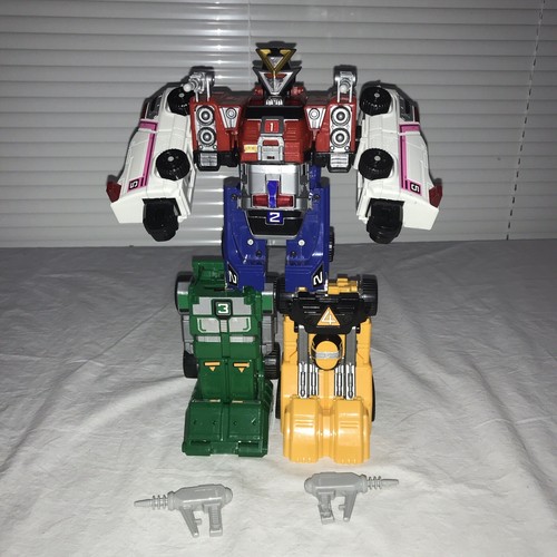100% Complete Turbo Rescue Megazord Power Rangers! With Blasters ...