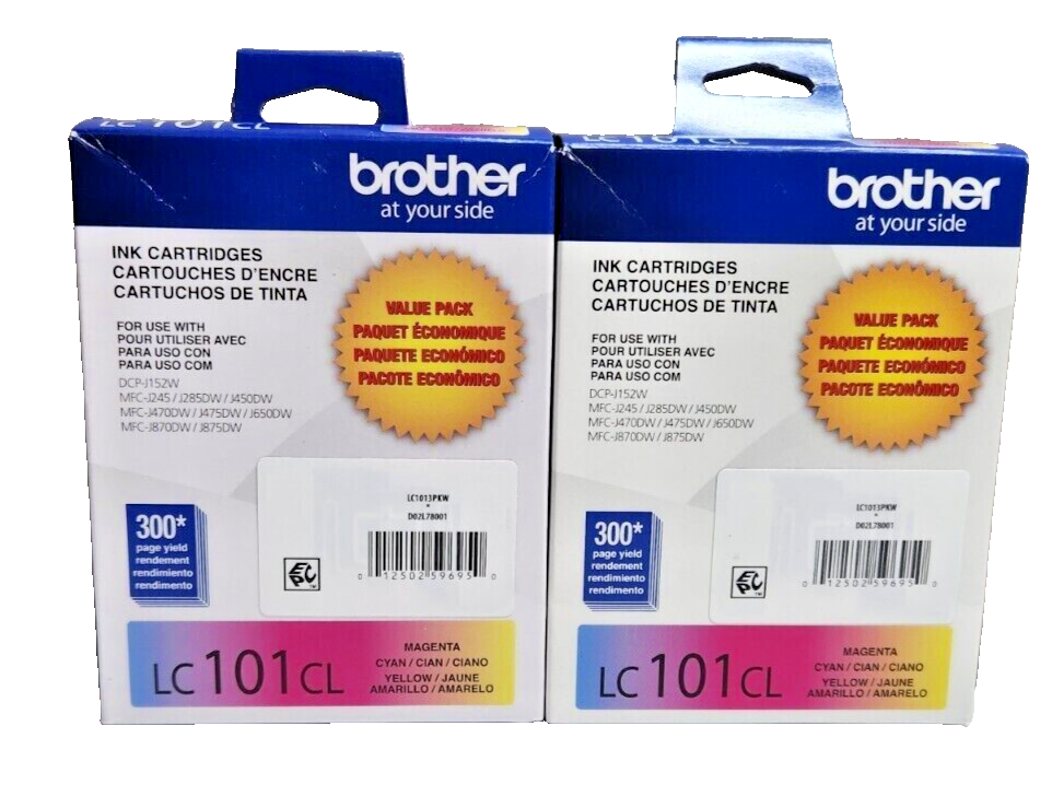 Brother Printer Cartridge LC101CL (3-Pack) x2, 2025 expiration | eBay