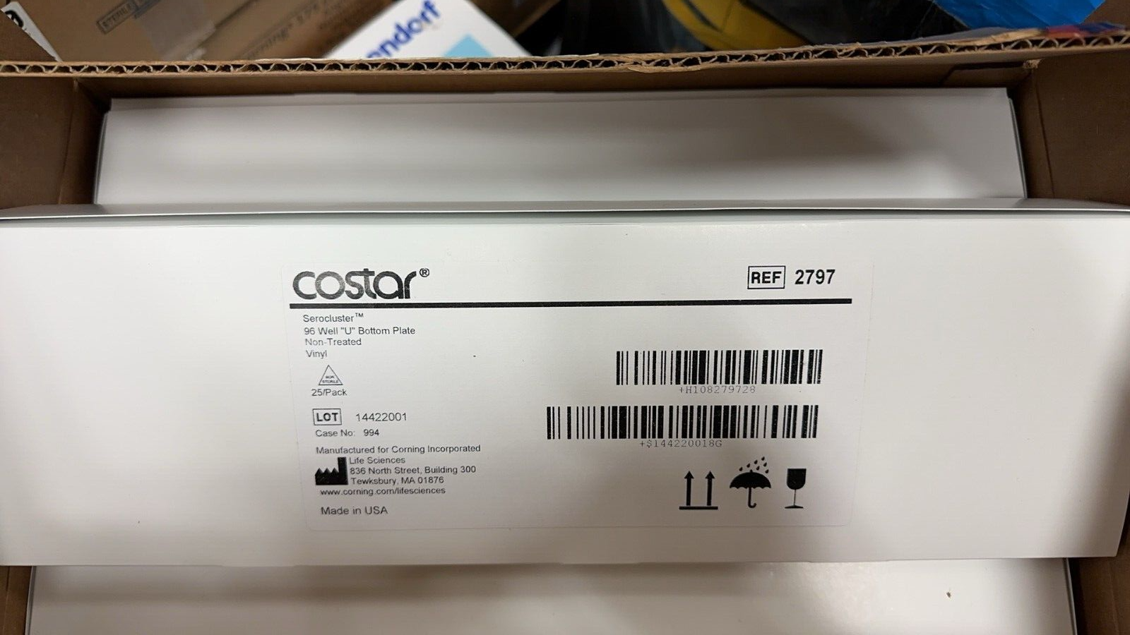 Corning Costar REF 2797 Serocluster 96 Well Clear 250 µL U Bottom Plate ...