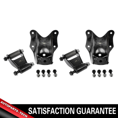 Rear Leaf Spring Shackle & Bracket Repair Kit Pair Set Fits E150 Van ...