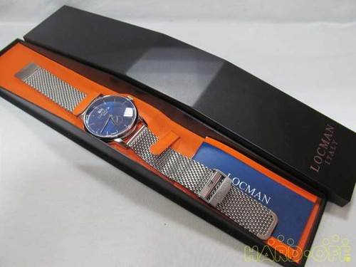 Locman Silver Case Dial Navy Ref.252 With Date | eBay