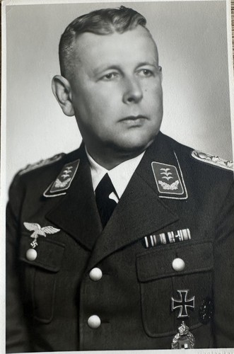 PK Portrait Foto LW Luftwaffe Hauptmann 2.WK 1941 Orden Flugzeugführer ...
