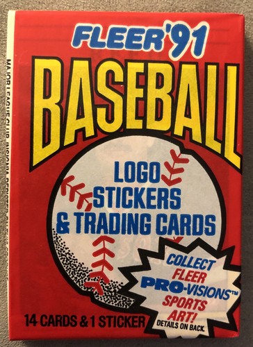 1991 Fleer Baseball Card Wax Pack Jerry Reed Red Sox Pitcher Showing ...