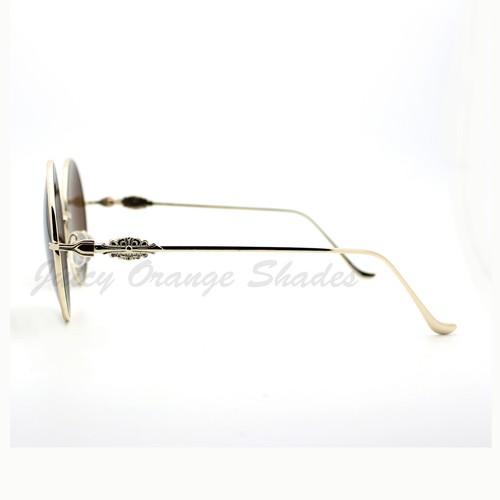 Round Circle Thin Metal Frame Sunglasses Classy Designer Detail | eBay