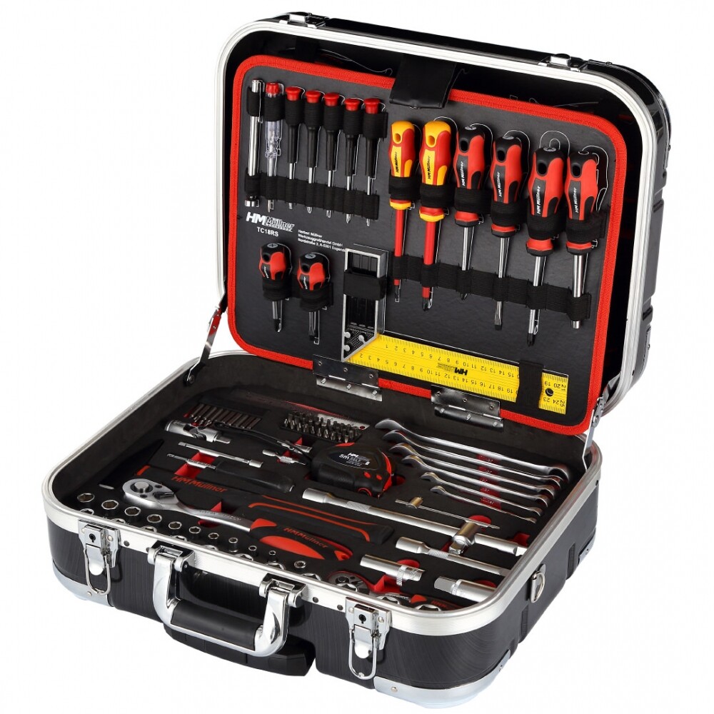HMMüllner TC18RS 147-tlg. Werkzeugkoffer bestückt Werkzeugtrolley ...
