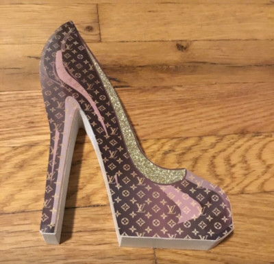 Louis Vuitton high heal wood prop for home decor New | eBay