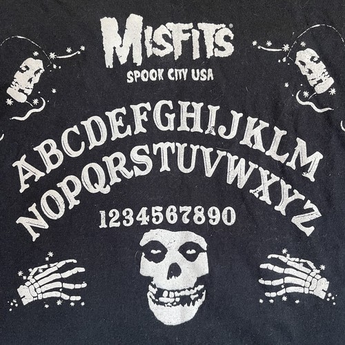 Misfits T-Shirt Size S Black Logo Ouija/Spirit Board Short Sleeve Crew ...
