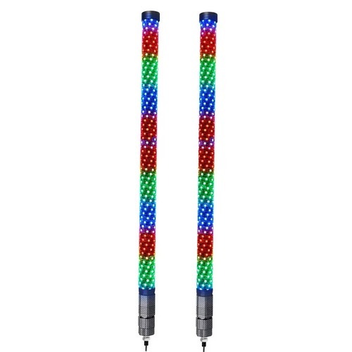 4ft Fat LED Whip APP Controlled Antenas De LED Quick Release Whip Light ...