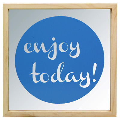 Wooden Framed Mirror Sign. Cool Slogan Quote Homeware Room Decor House ...