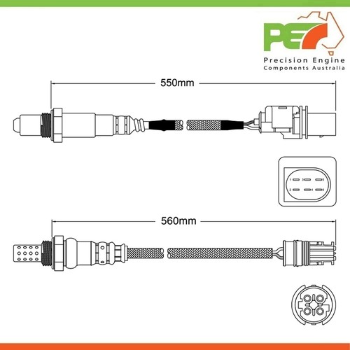 2x New * OEM * Pre-Cat & Post-Cat Oxygen Sensors For BMW 120i E82 2.0L ...