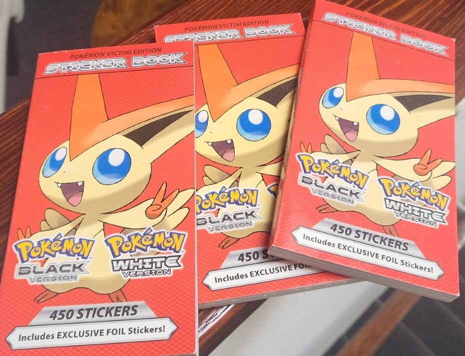 Lot Of 5 - Pokémon Sticker Book - VICTINI EDITION (450 Stickers ...