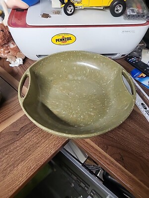 Vintage Aztec Melmac 12" Splatter Confetti Salad Salad Serving Bowl w ...