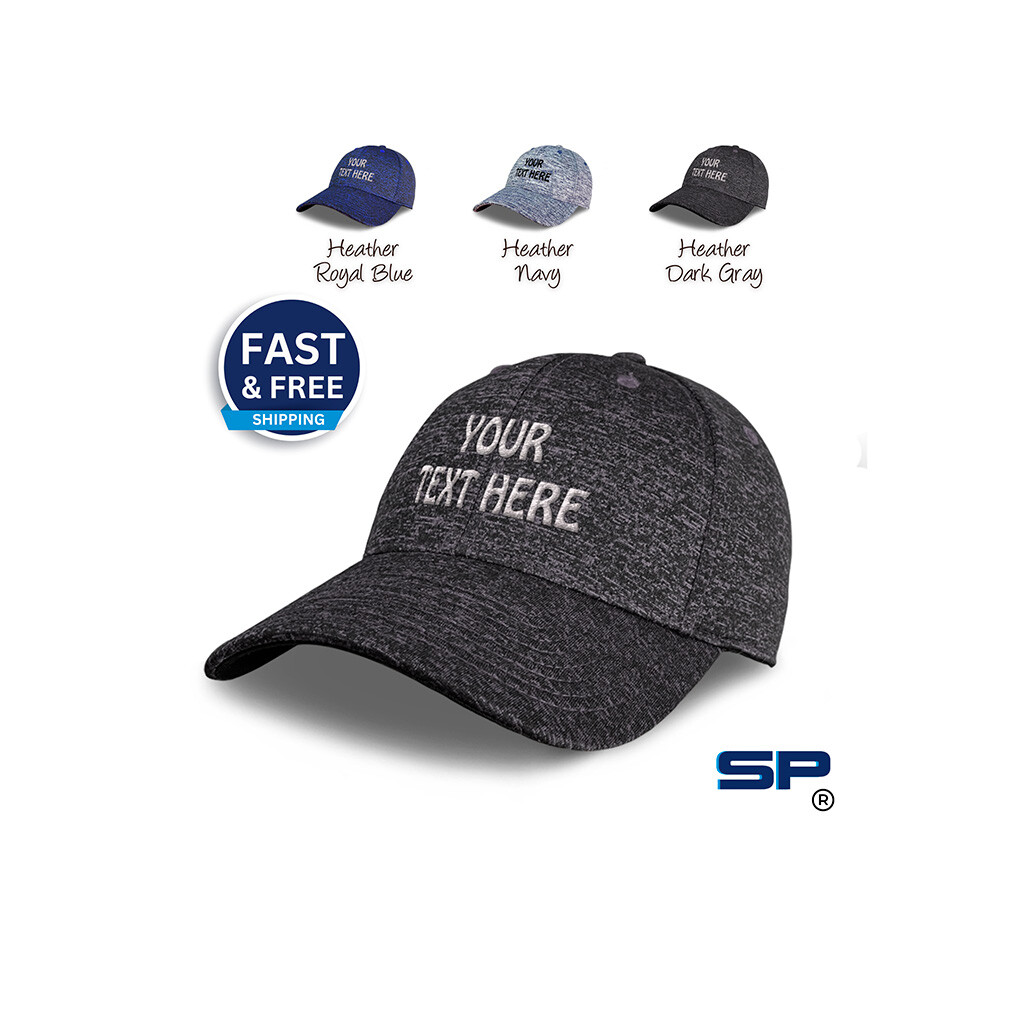 Custom Embroidered Heather Golf Hats for Men Adjustable Snapback ...