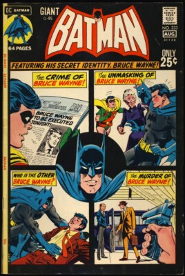BATMAN #233 1971 FN/VF Bruce Wayne Stories 68 PAGE GIANT | eBay