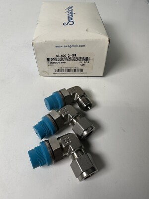 Lot Of 3 Swagelok SS-600-2-4PR Stainless Steel Swagelok Tube Fitting ...