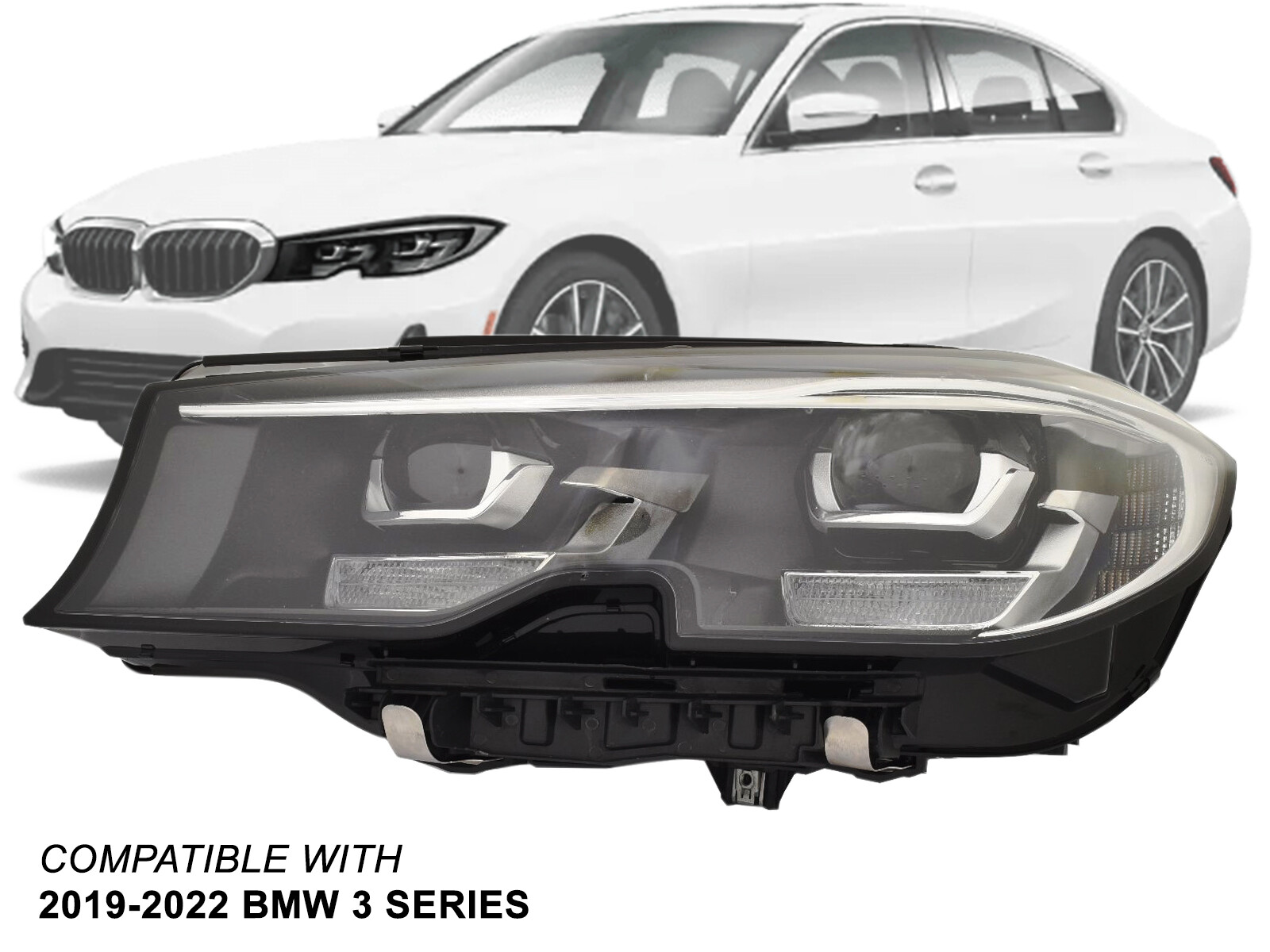 For LED Head Light 2019 - 2022 BMW 3 Series G20 Driver Left Side ...