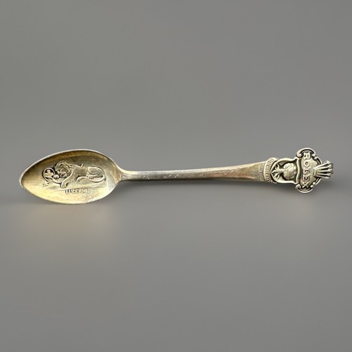 Vintage Souvenir Spoon Collectible Lucerne Rolex Bucherer Watch Silver ...
