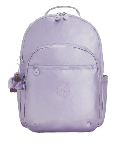 Kipling Seoul Extra Large 17" Laptop Backpack Zip Pockets Metallic ...