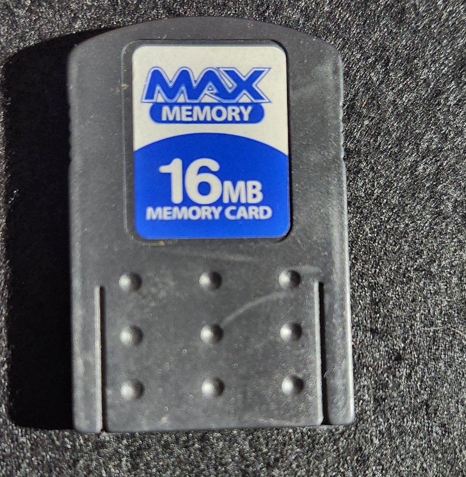 PS2 Max Memory 16MB Memory Card Sony PlayStation 2 USED Black | eBay