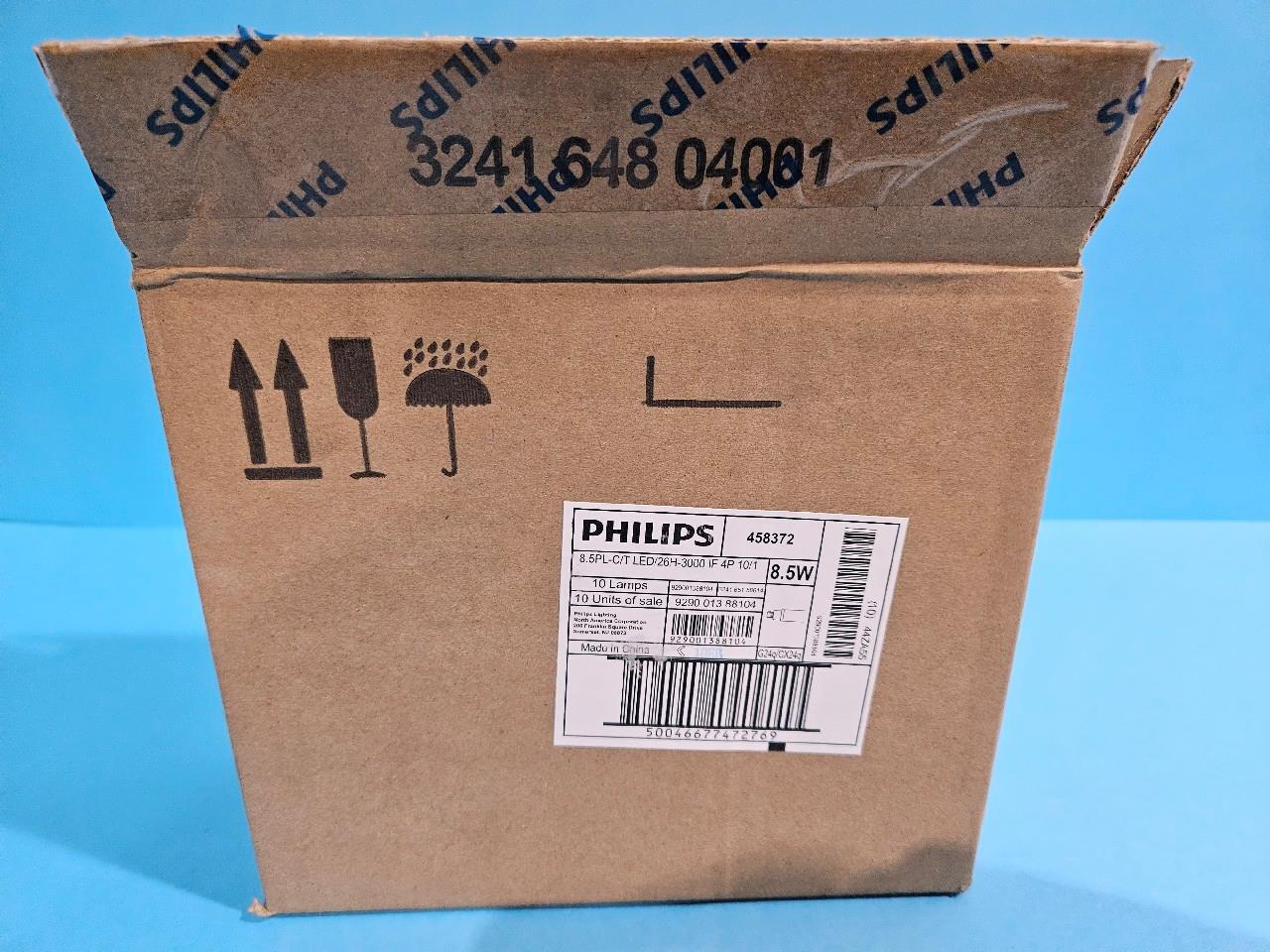 BOX OF 10 PHILIPS 8.5PL-C/T/COR/26H-830/IF9/P/4P/DIM 10/1 LED G24Q ...