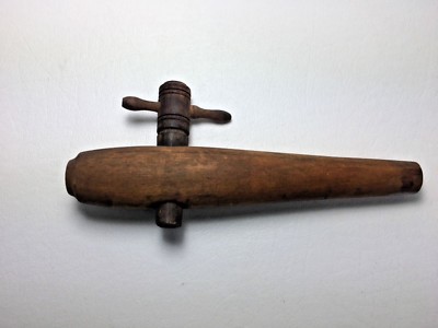 Antique Wooden Beer Whiskey Barrel Tap Spigot Spout | eBay