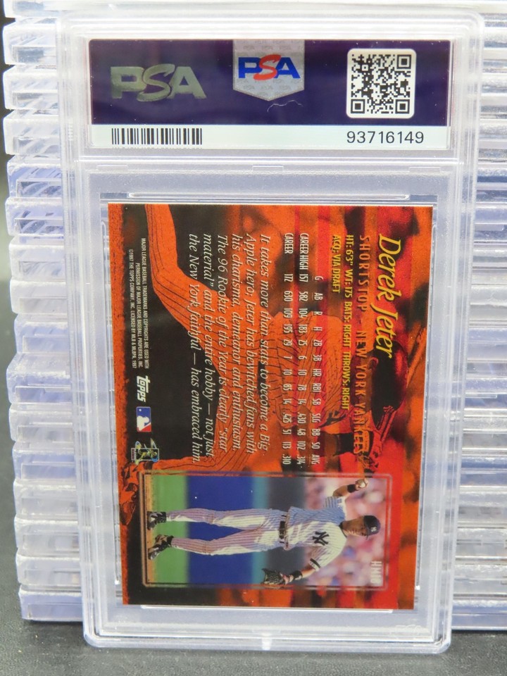 1997 Topps Derek Jeter Hobby Masters #HM18 PSA 10 Gem Mint Yankees | eBay