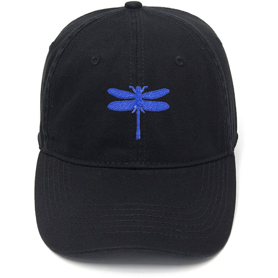Embroidery Hat Cotton Embroidered Casual Men's Baseball Cap Dragonfly ...
