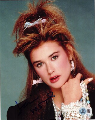 Demi Moore Signed 8x10 Photo St Elmo's Fire Authentic Autograph Beckett ...