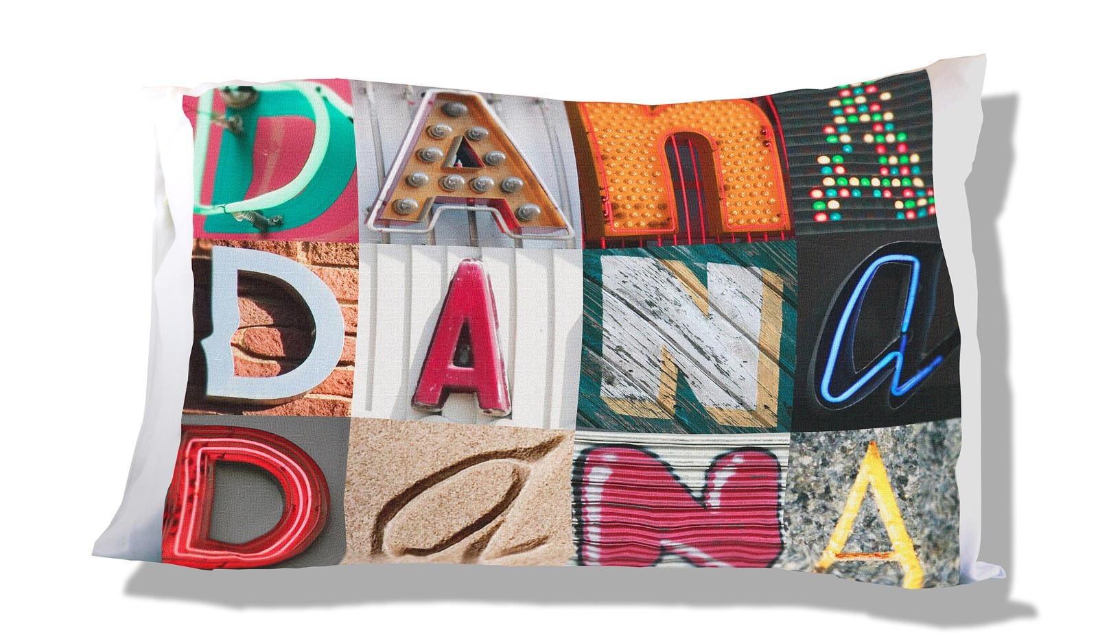 DANA Personalized Pillowcase featuring the name in photos of sign ...