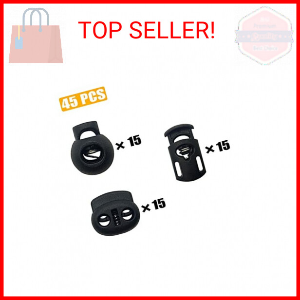 Jneoace 45 Pcs Plastic Cord Locks End Spring Stopper, Spring Cord ...