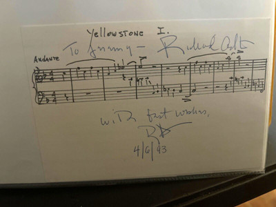 Richard Adler - Legendary Composer - Rare AMQS (1993) on 4x6 Card ...