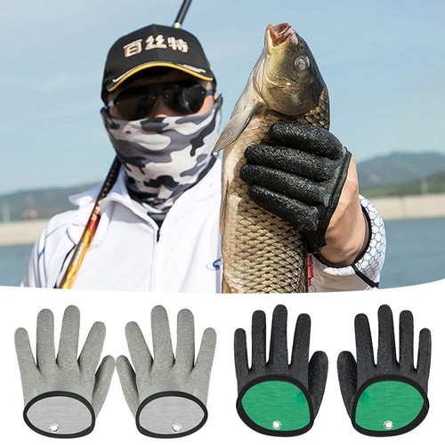 Fish Grab Work Cutproof Glove Durable Full Finger Glove Fishing Gloves ...