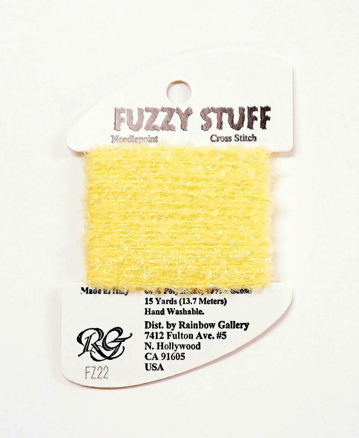 FUZZY STUFF YELLOW #22 Stitching Fiber 15Yard Needlepoint Thread ...