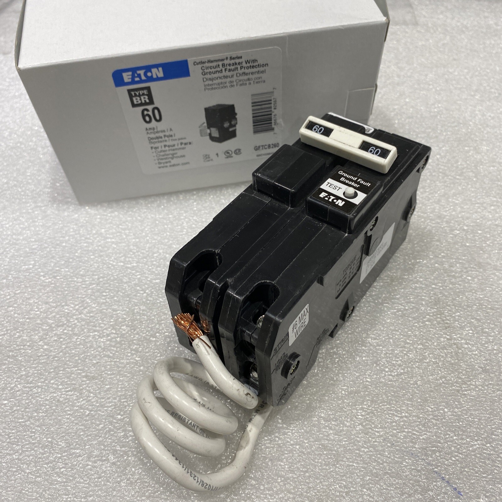 GFTCB260 CH GFP 2 POLE 60AMP 120/240V 10KA 240V NEW | eBay