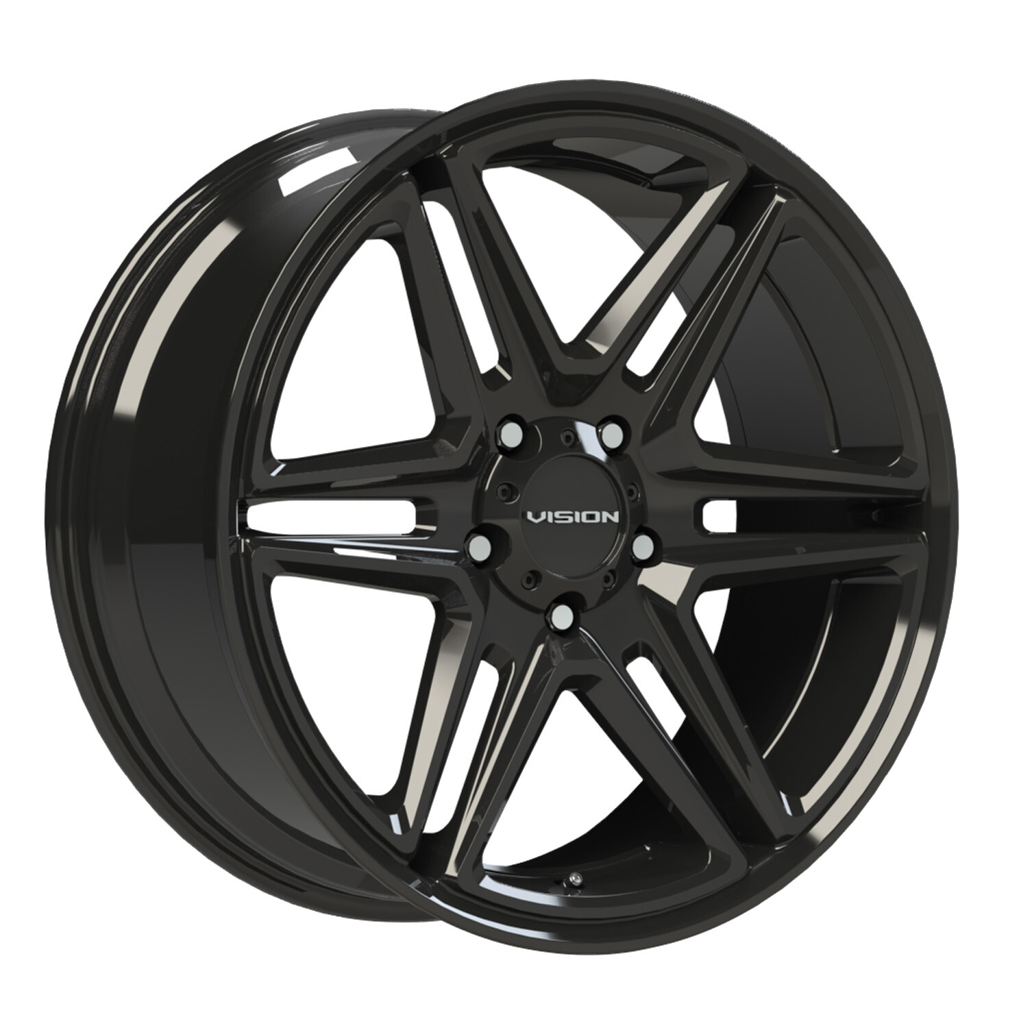 2 New Vision Wedge 20x9 5-115 15 Gloss Black Wheels 886821217106 | eBay