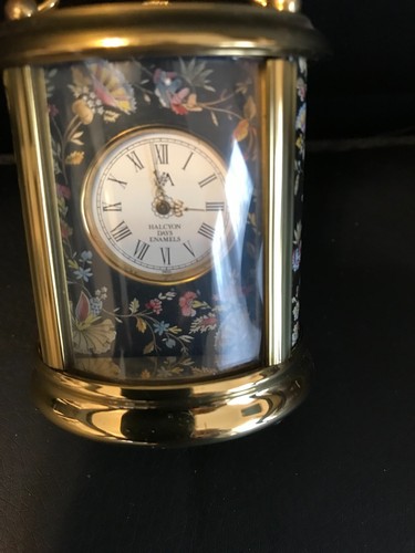 Halcyon Days Enamels Small Clock - Untested, Ex | eBay