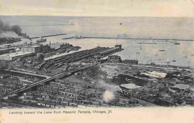 Panorama Rail Yards Lake Front Docks Chicago Illinois 1905c postcard | eBay